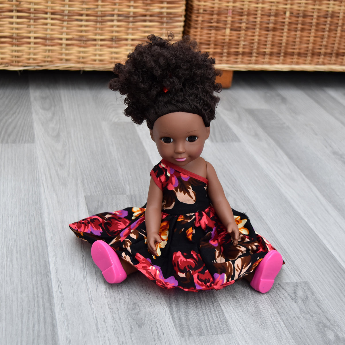 Black Curly Hair Doll – Rufina Designs