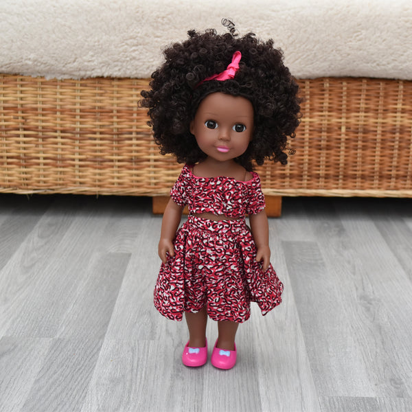 Black Curly Hair Doll – Rufina Designs